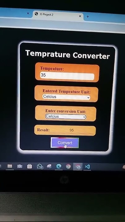 Temperature Converter Using Html Css And Javascript Webdevelopment 5510