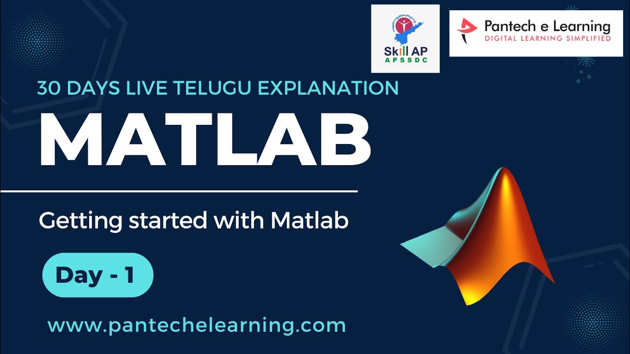 Day 1 Getting Started With Matlab Pantech E Learning Youtube