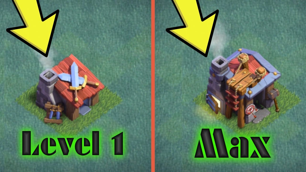 😍Builder Base Builder Barracks Level 1 to Max Level - YouTube
