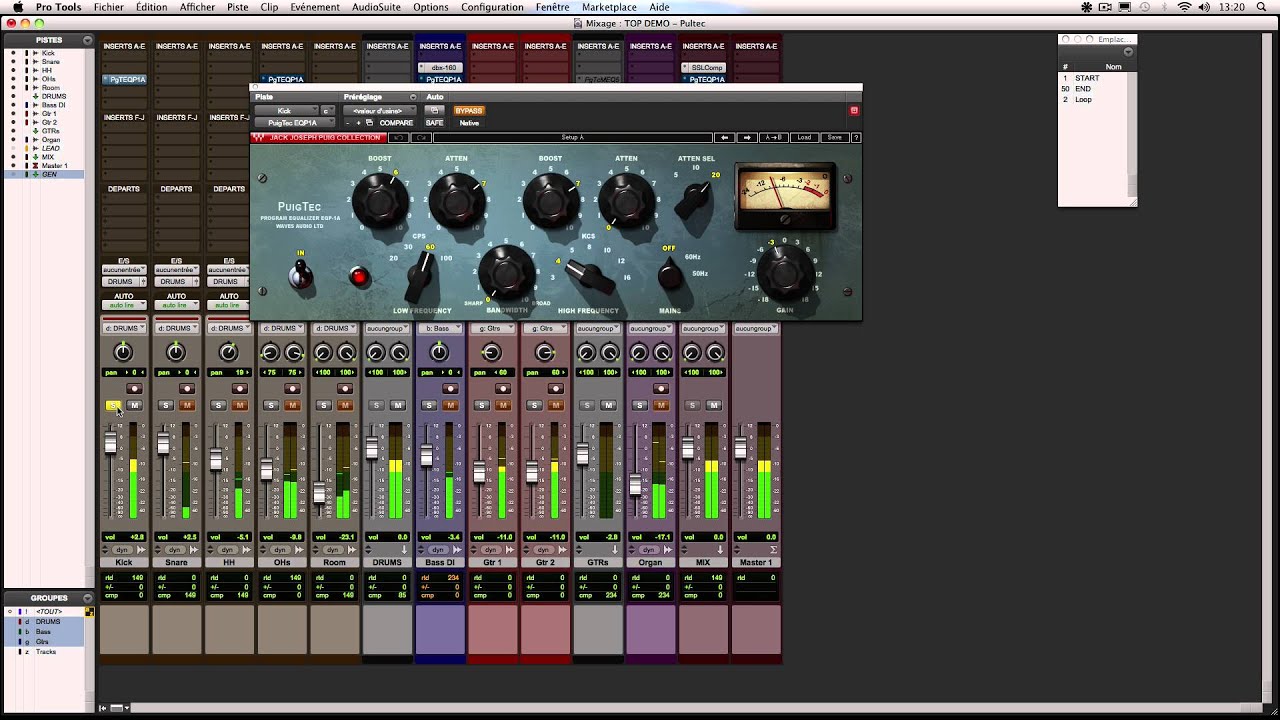 TEST : Waves PuigTec EQP1A - TOP DEMO - YouTube
