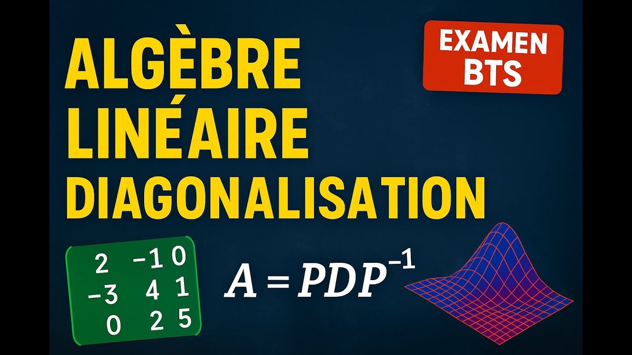 Application de la diagonalisation: Puissance d’une matrice | Maths BTS SRI DSI MCW 2015 - YouTube