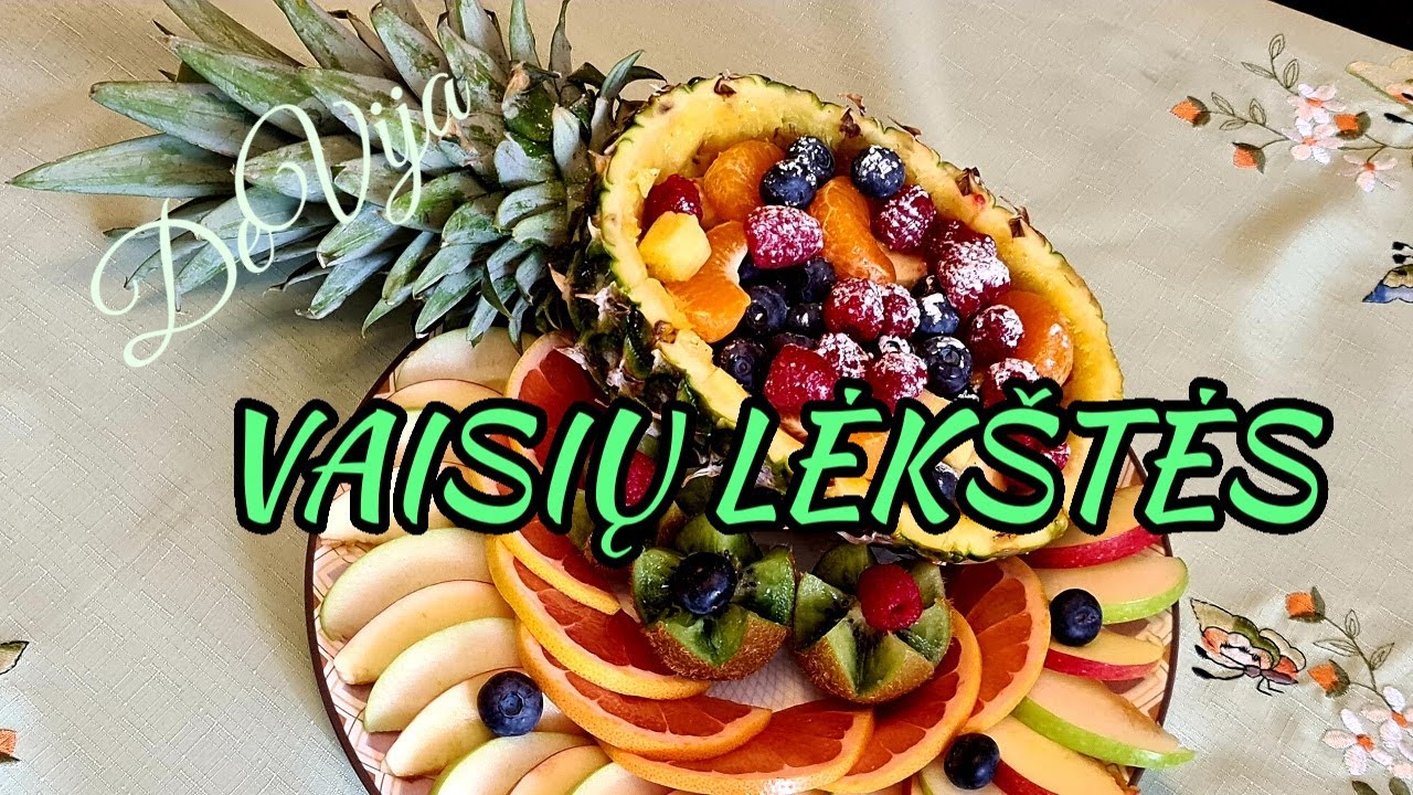 Vaisių lėkštės* Šventinis stalas* Velykos* Obstteller #DeVija - YouTube