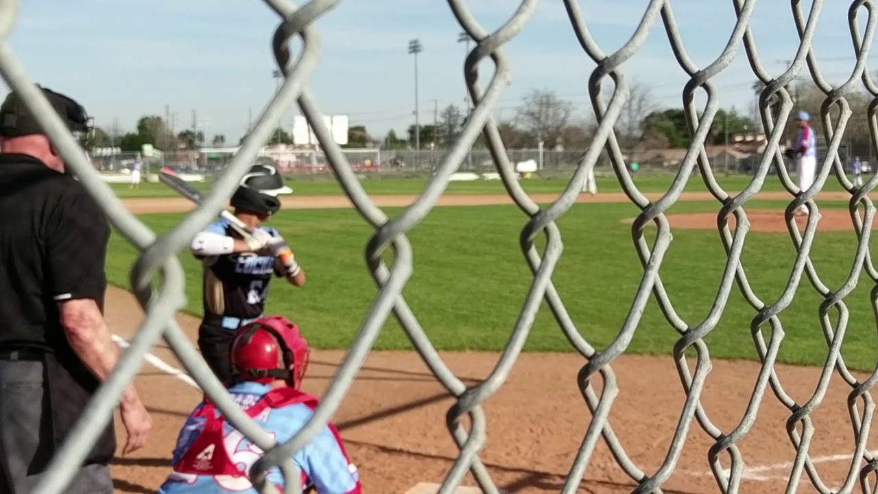 Anthony singles Locke High Saints Baseball - YouTube