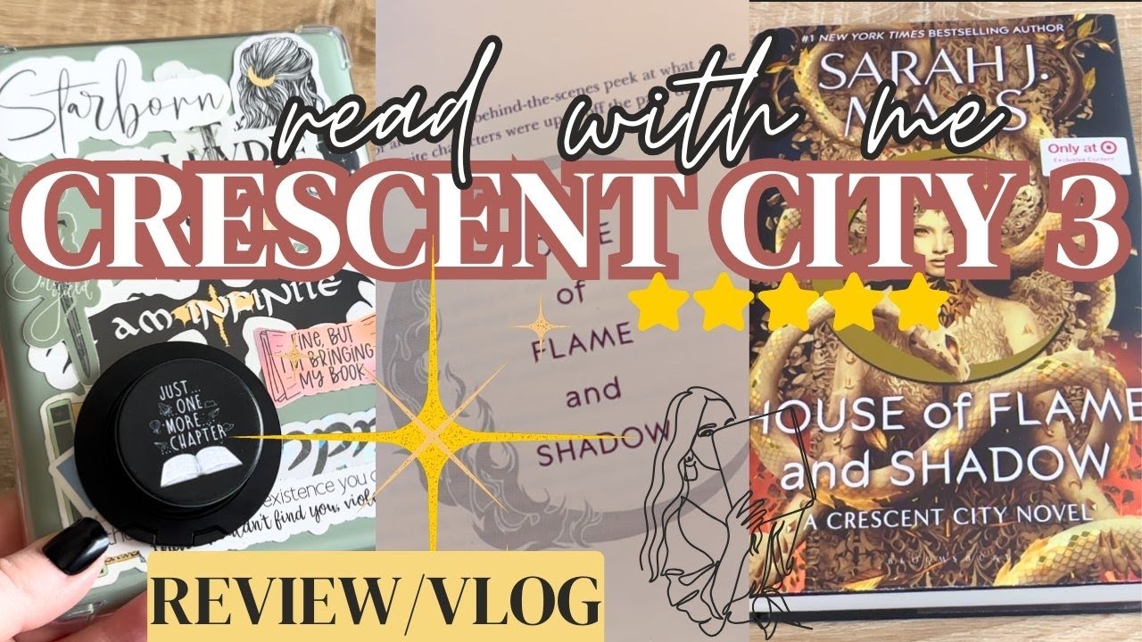 READING VLOG: CRESCENT CITY 3! 🌙 | house of flame and shadow review ...