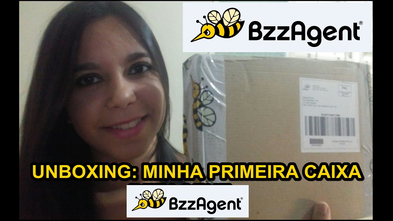 MINHA PRIMEIRA CAIXA BZZAGENT- UNBOXING - YouTube