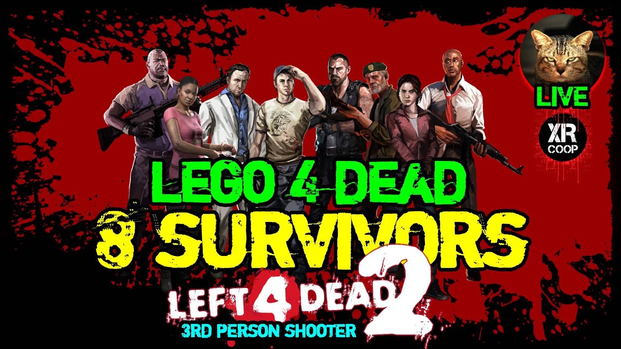 LEGO 4 DEAD - 8 SURVIVORS on EXPERT REALISM - Left 4 Dead:2 + Third ...