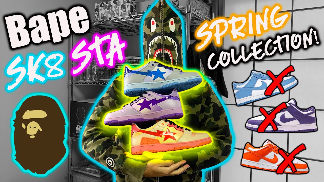 Buy These Instead of the Dunk Lows! | Bape SK8 STA 2022 Spring Pack ...