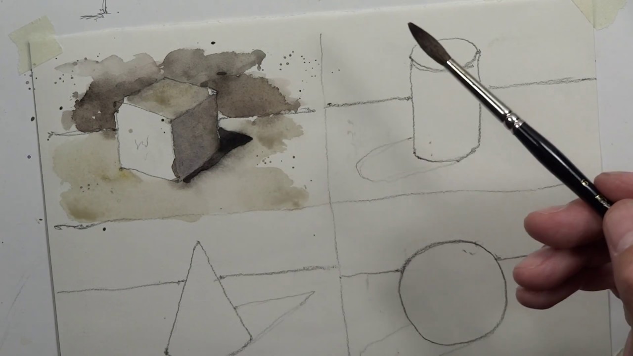 Contour Drawing and Painting Basic Shapes- with Chris Petri - YouTube