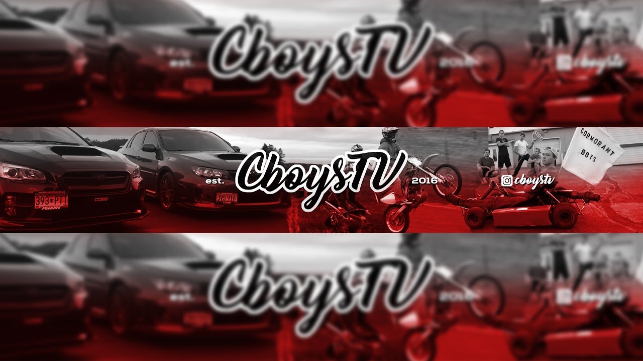Creating a YouTube Banner for CboysTV! (Speed Art) - YouTube