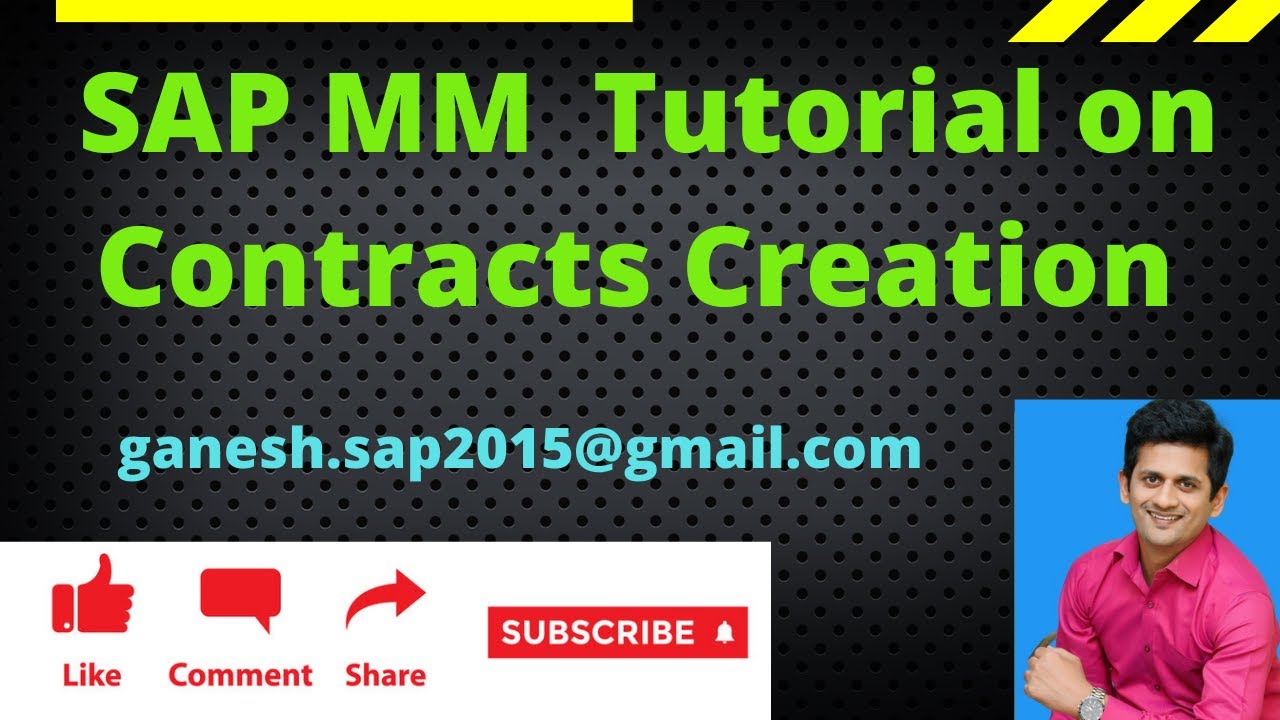 sap-mm-contracts-creation-video-by-ganesh-padala-youtube