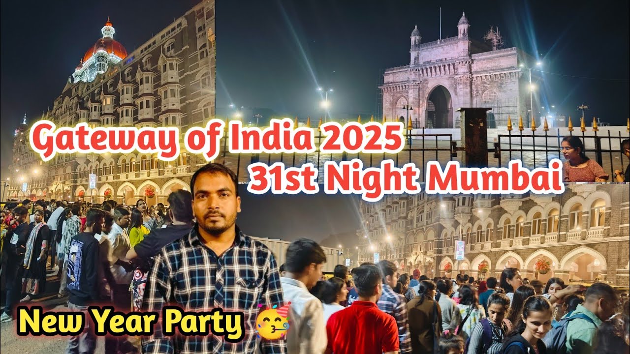 31st Night Gateway of india New Year Celebration | New year 2025 Mumbai ...