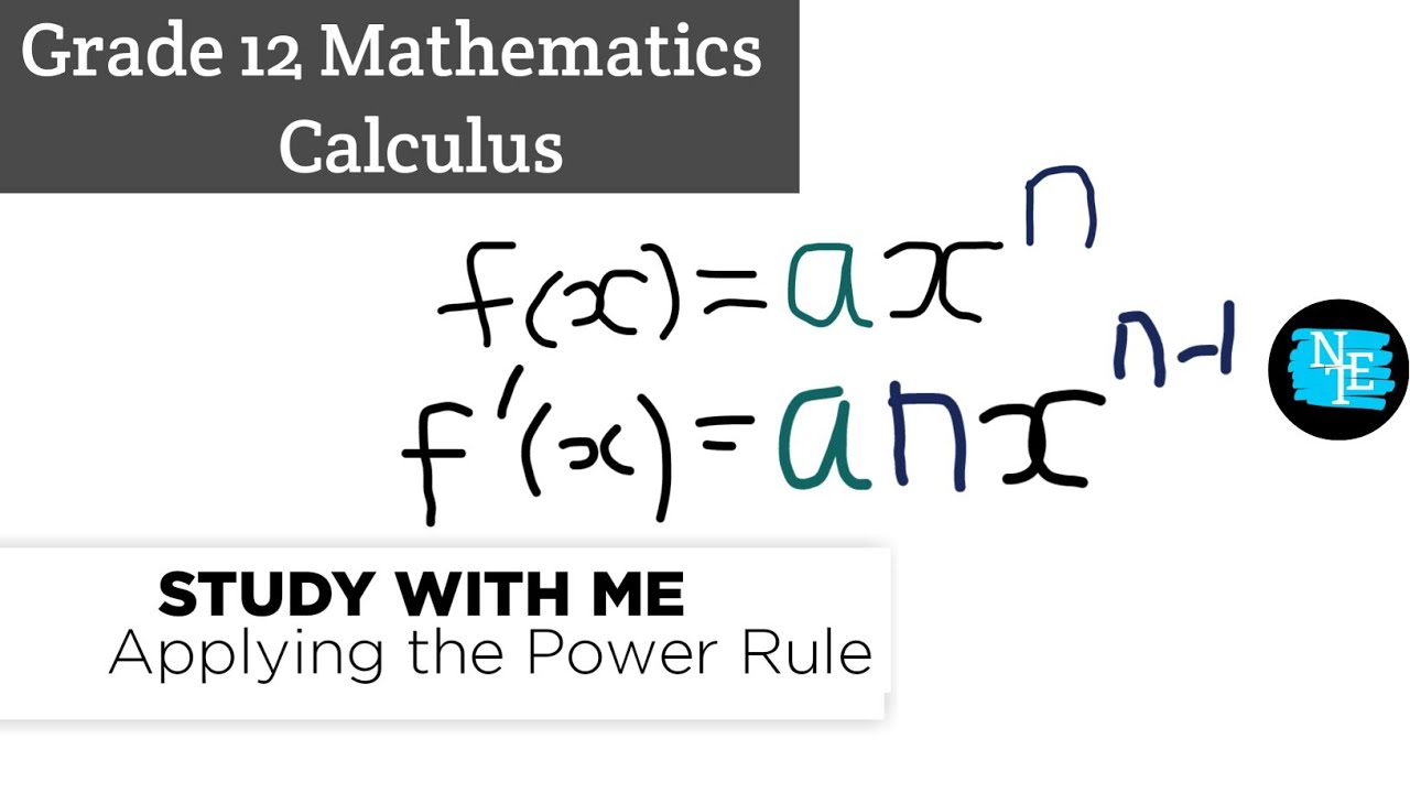 Grade 12 Calculus Rules of Differentiation (Part 2 of 2) NSC DBE Maths ...
