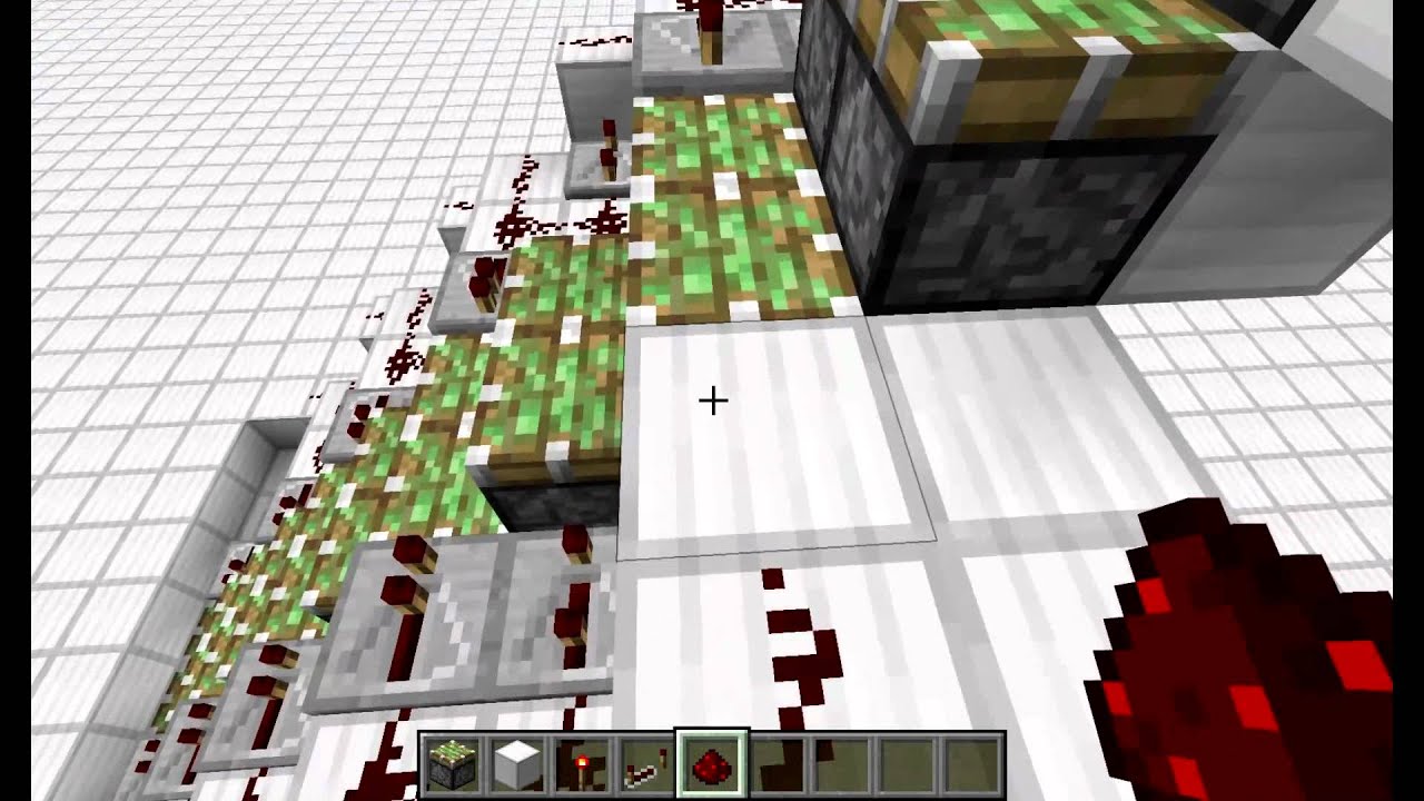 Minecraft tutorial #5 - Compact Escalator - YouTube