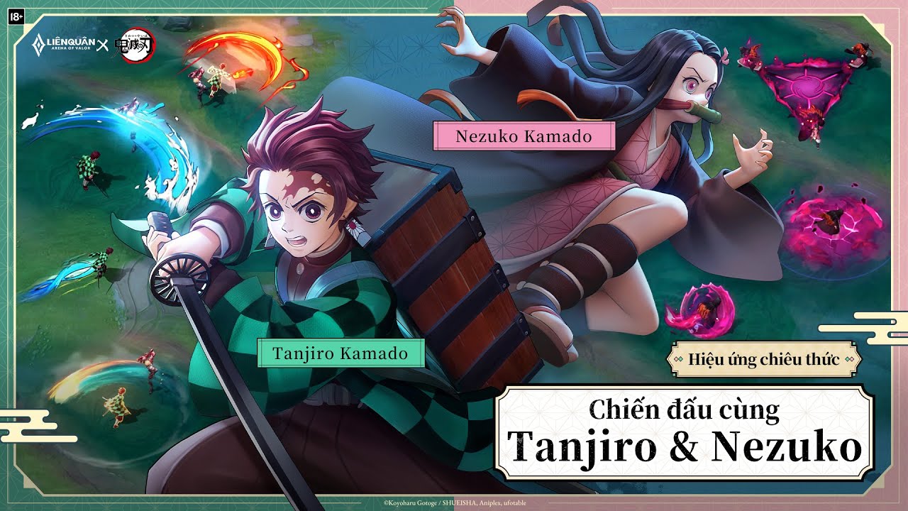 Hiệu ứng chiêu thức trang phục hợp tác thương hiệu Yan- Tanjiro Kamado ...