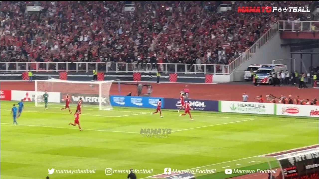 MERINDING‼️ GEMURUH 50 RIBU SUPORTER TIMNAS SAAT GOL MARK KLOK VS ...
