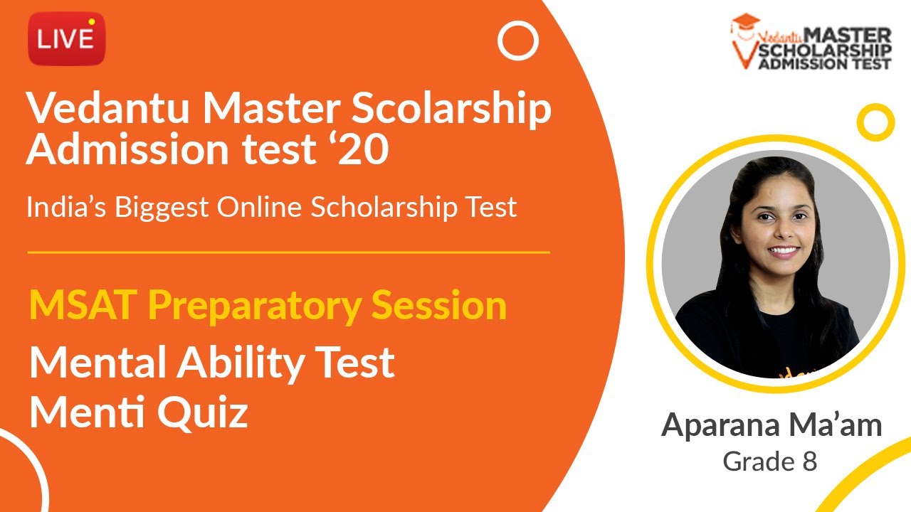 MSAT- Mental Ability Test- Menti Quiz | MSAT Preparatory Session ...