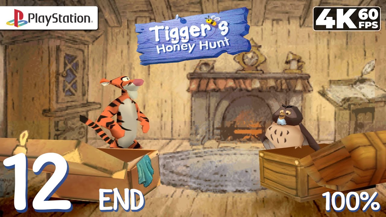 Disney's Tigger's Honey Hunt (PS1) - 4K60 Walkthrough Part 12 - Paper ...