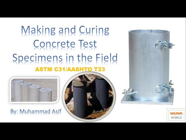 Concrete Curing Cylinders Field