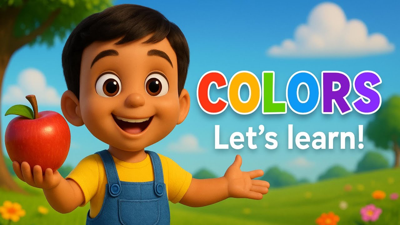 Learn Colors with 3D Cartoon | New Poem 2025 in English | Nursery ...
