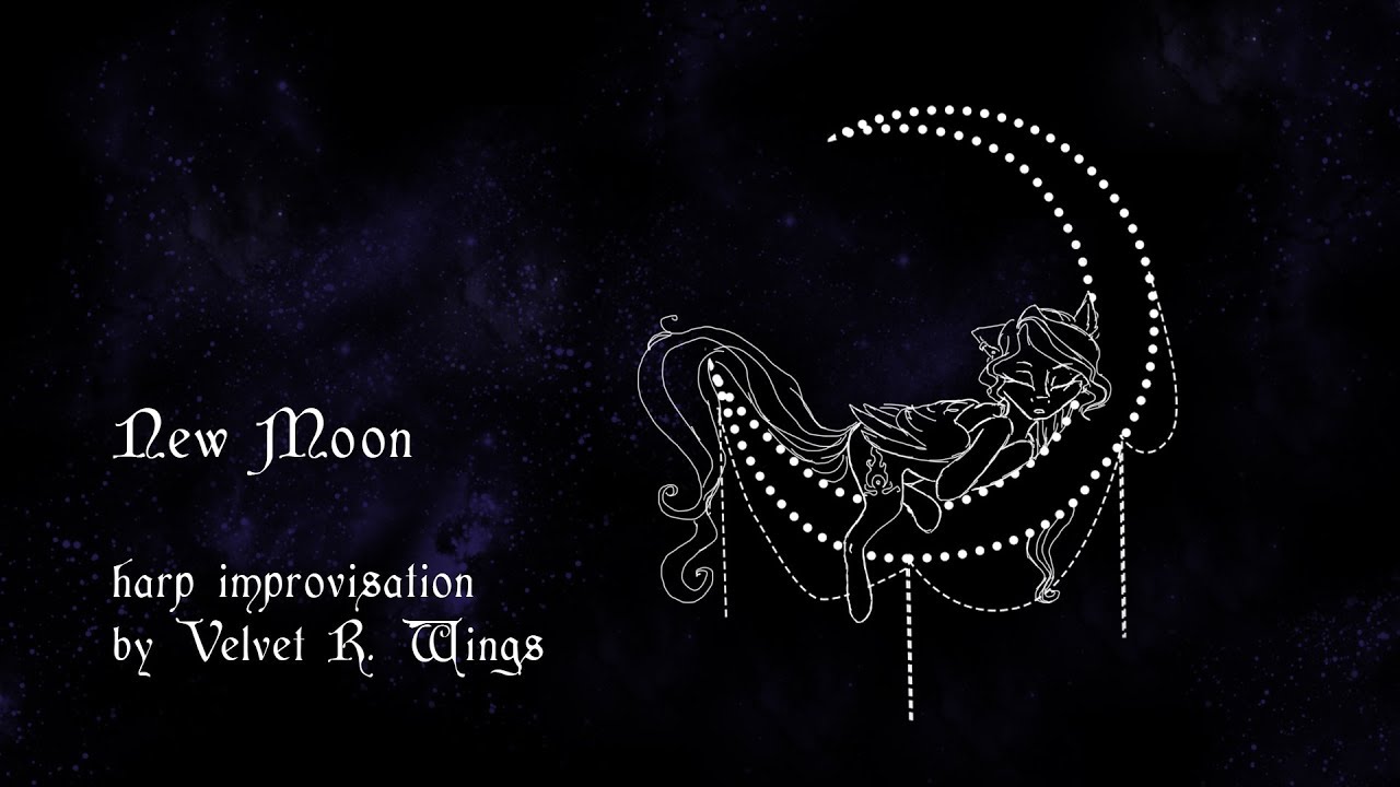 Velvet R. Wings - New Moon (harp improvisation) - YouTube