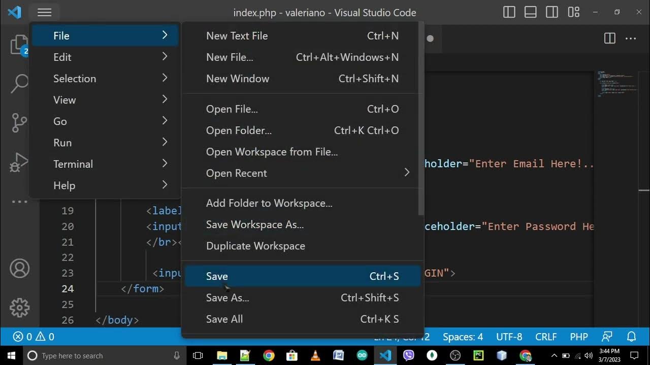 Login and User Home page with DB using PHP #2 - YouTube