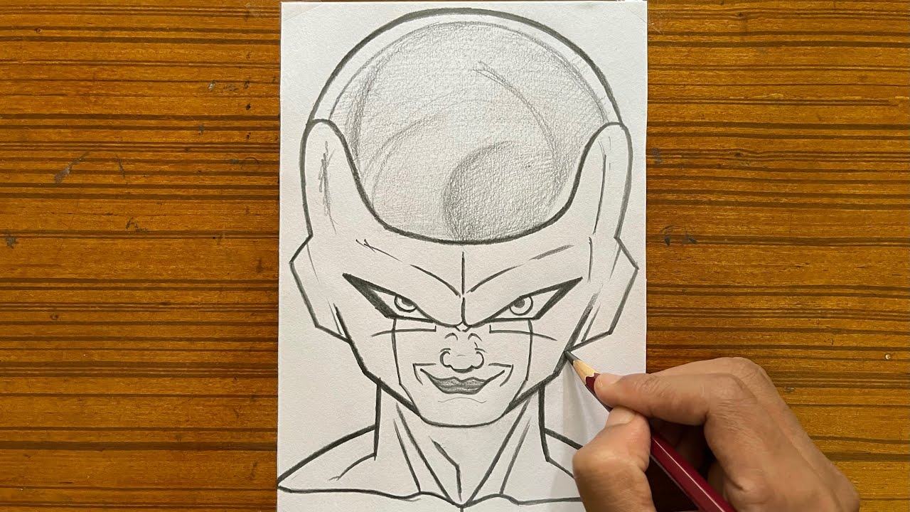 Anime 18 | How to draw frieza anime from dragon ball evil face | anime ...