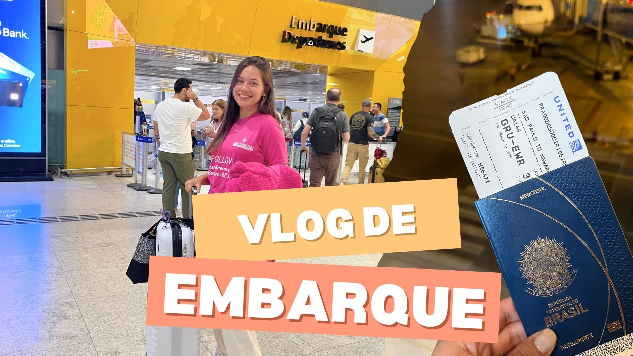 DIÁRIO DE INTERCÂMBIO #10: VLOG DE EMBARQUE | dia de embarcar, muito choro e comida de avião ...