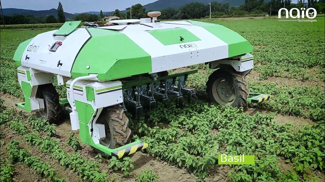 Dino 2020 Evolution of the Mechanical weeding robot - Naïo Technologies - YouTube