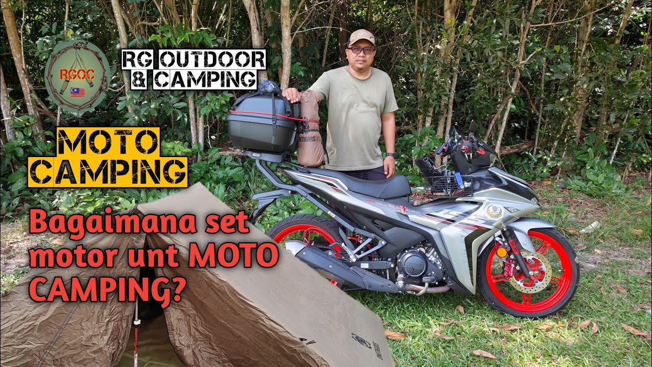 MOTO CAMPING. Bagaimana set motor untuk CAMPING. Apa yang perlu? - YouTube