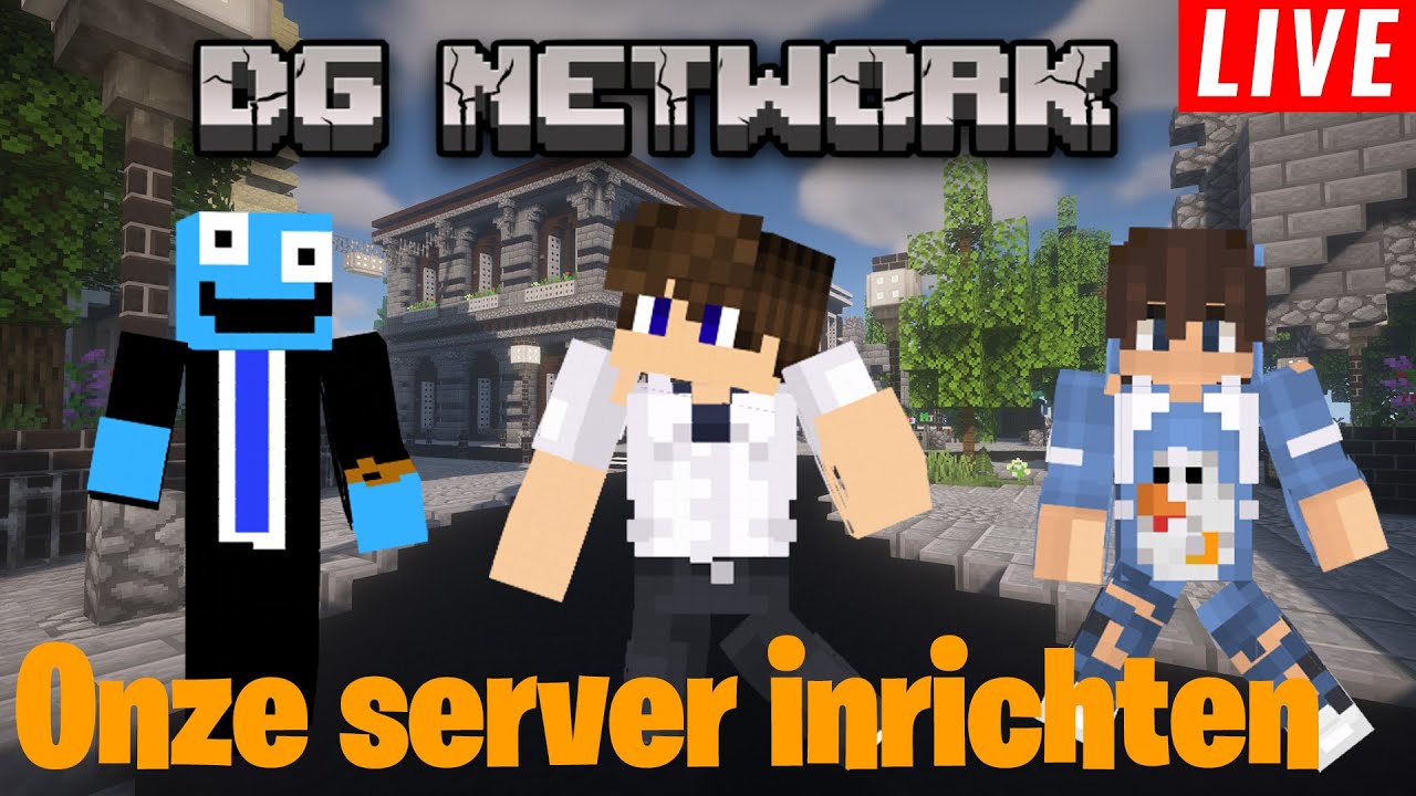 Werken aan de MineTopia Server! | DG Network LIVE - YouTube