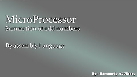 Assembly Language | MicroProcessors 8086 - YouTube