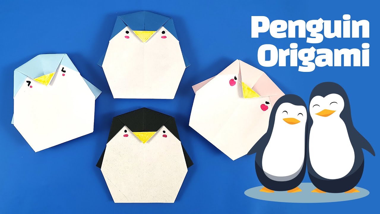 Lucru manual | Pinguin din hartie | Pinguin Origami 🐧| Activitati copii ...