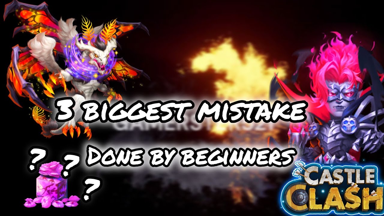 Top 3 BIG Mistakes Every Castle Clash Player Must Avoid! | Castle Clash ...