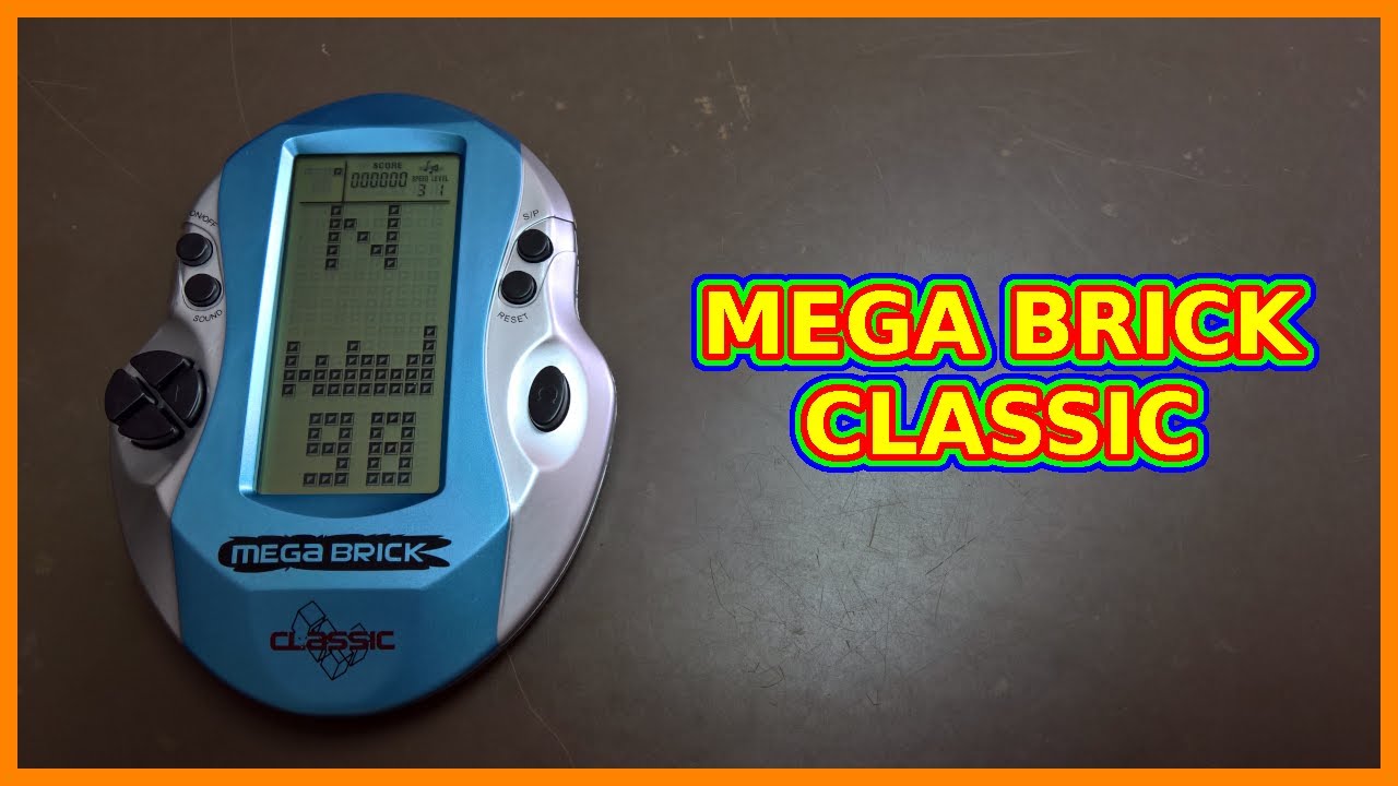 MEGA BRICK CLASSIC handheld game 9999 in 1 M0050 - YouTube