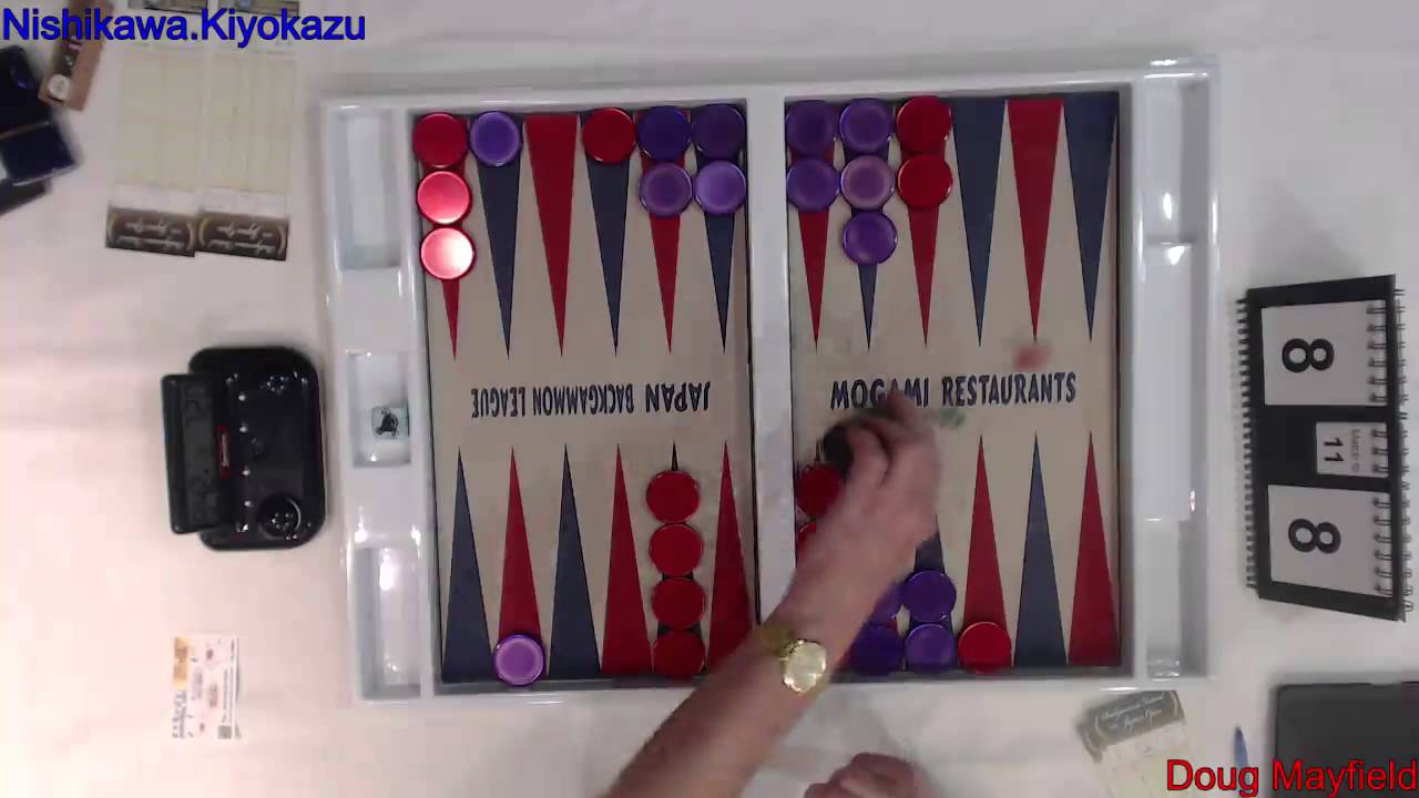 Kiyokazu Nshikawa vs Doug Mayfield Backgammon Festival - YouTube