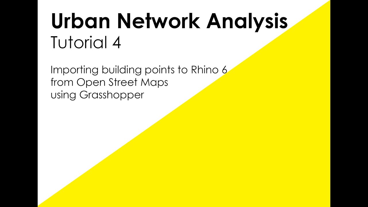 Urban Network Analysis Tutorial 4 Youtube