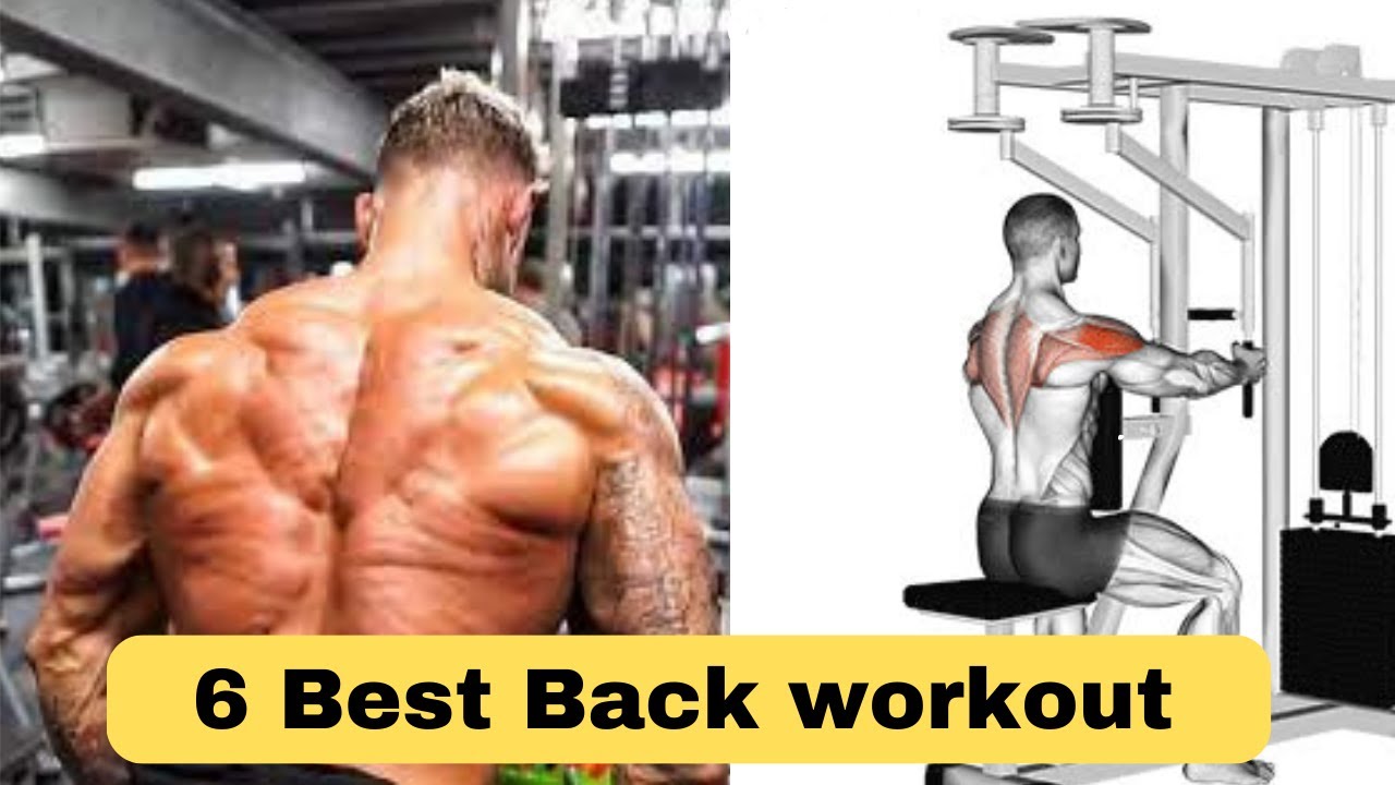 6 Best Back Workout at Gym 🔥 | lats Exercises for Men in Gym | Body ...