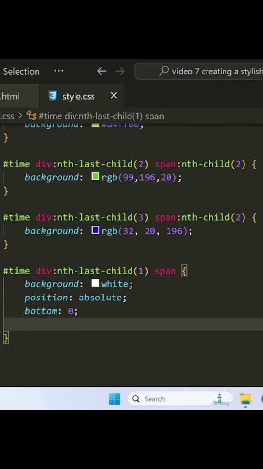 Creating A Digital Clock Using Html Css And Js 1million Viral Coder Animation