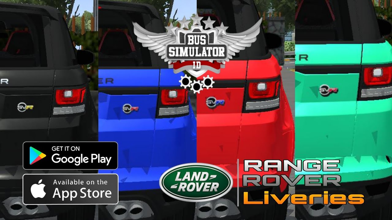 High Quality Liveries for RANGE ROVER SVR by @gamingocelotbussid || # ...