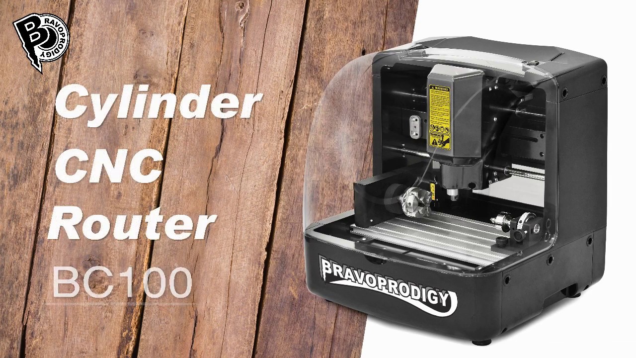 Bravoprodigy Cylinder CNC Router / Engraving Machine- Model BC100 - YouTube
