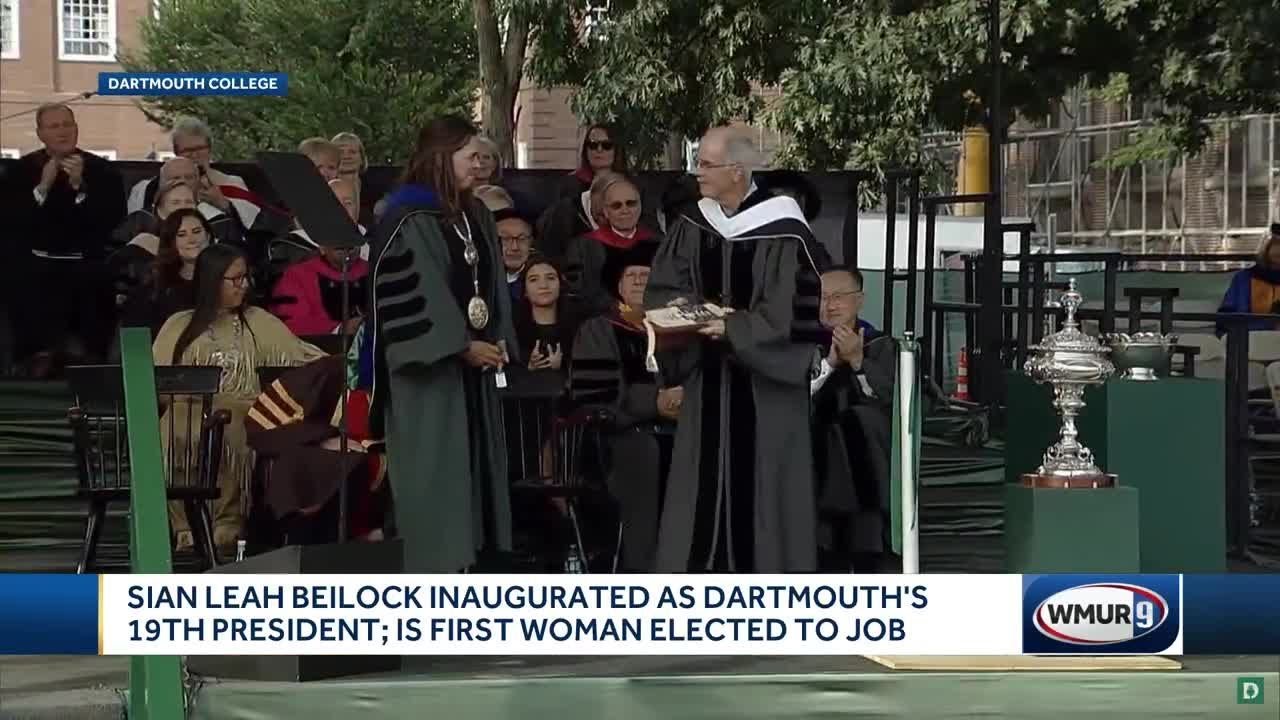 Dartmouth College inaugurates first woman president in school history ...
