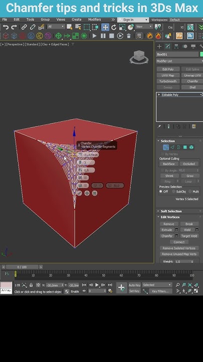 Mastering Chamfer In 3ds Max Exploring Vertex Depth Shorts Tips 3dsmax Chamfer Youtube