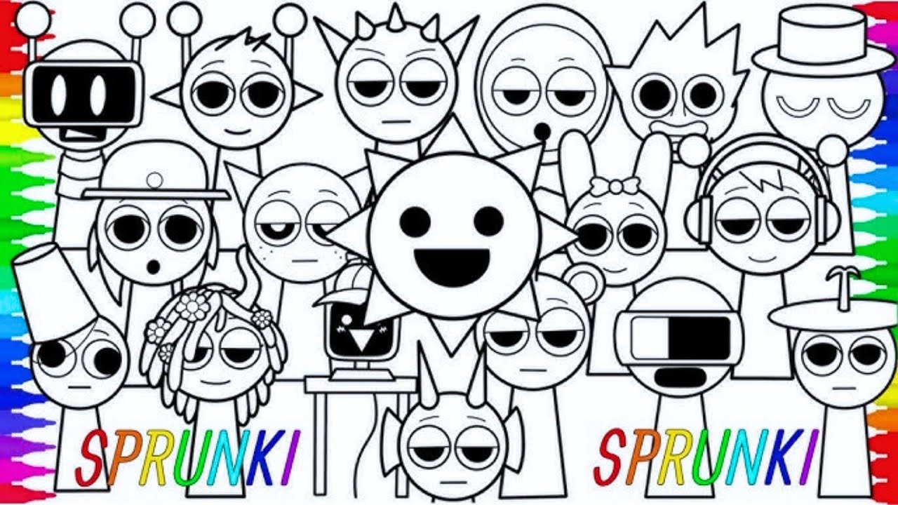 Incredibox Sprunki New Coloring Pages| How to Color ALL SPRUNKI ...