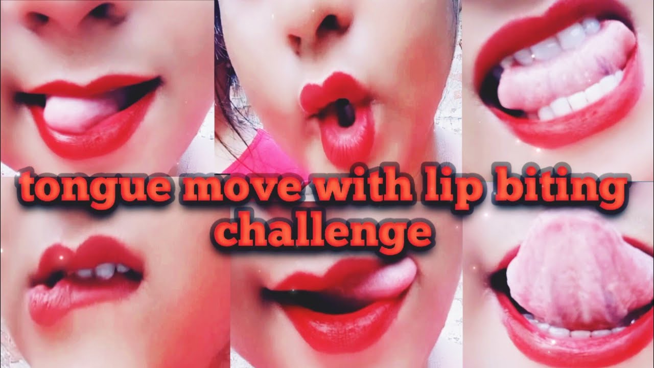 Tongue Move With Lip Biting Challenge Videoππ Request Video Funny π