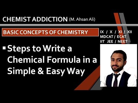 Steps to write a chemical formula II 9th Chemistry - Chap#01 - YouTube