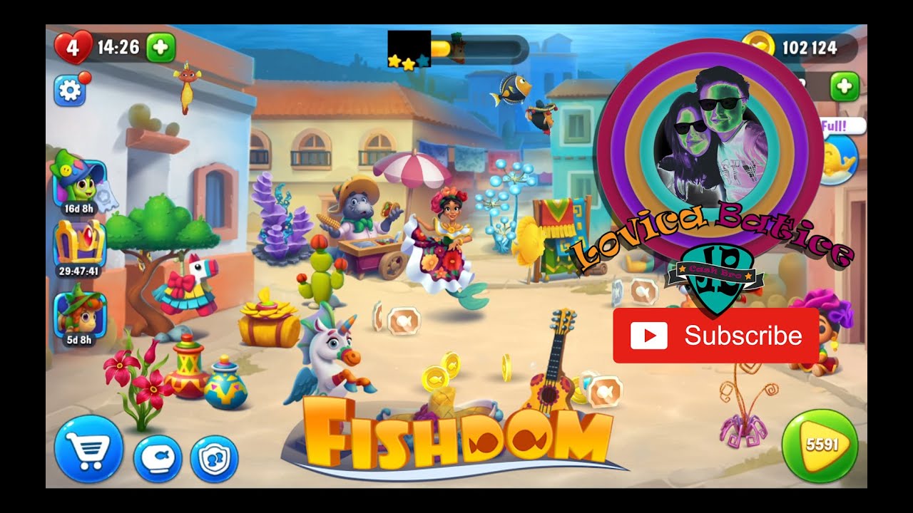 Fishdom Level 5586 - 5590 - Aquarium Music Room - World Art Works ...