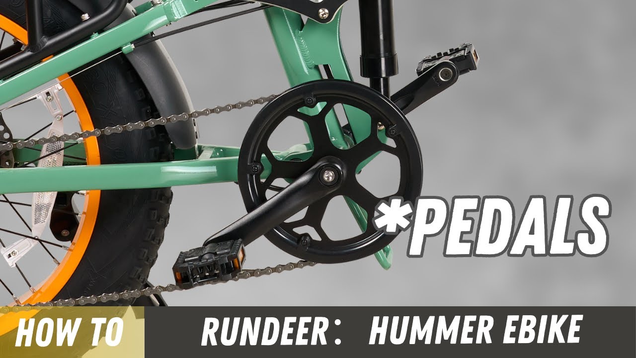 Rundeer: How to install pedals for your Hummer E-bike - YouTube