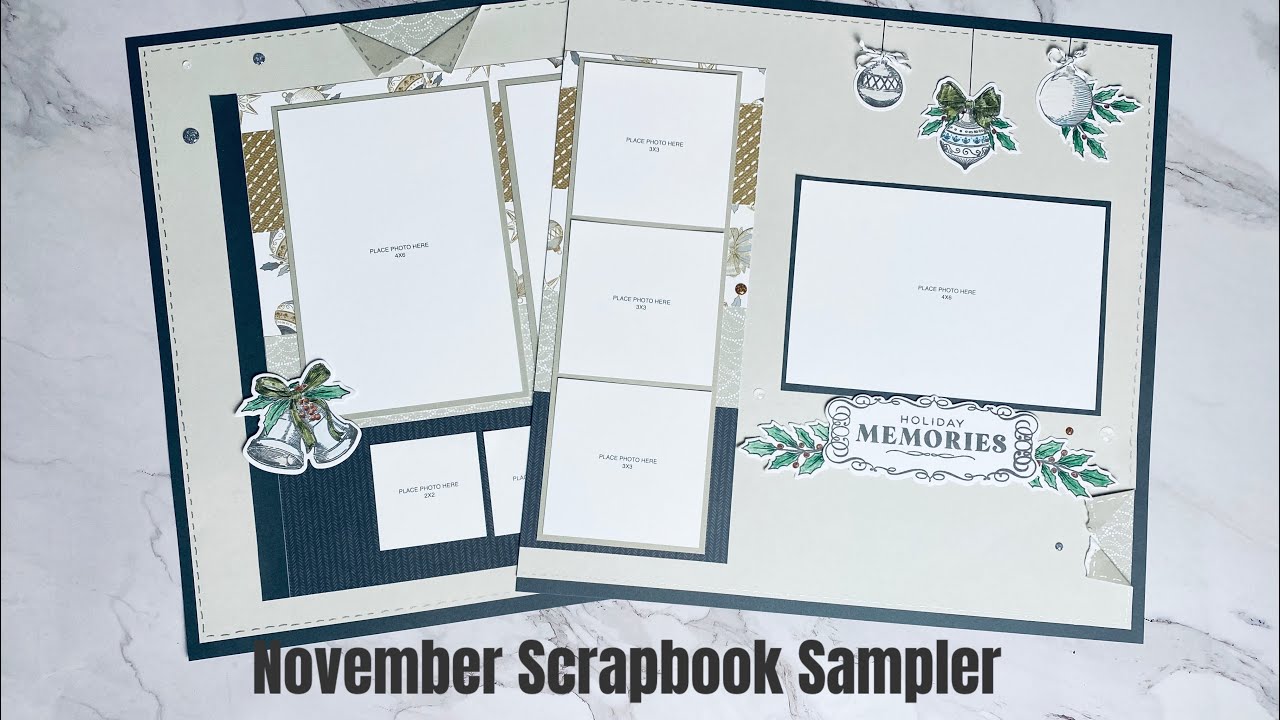 Scrapbook Layout/ Easy Kit with Extras - YouTube