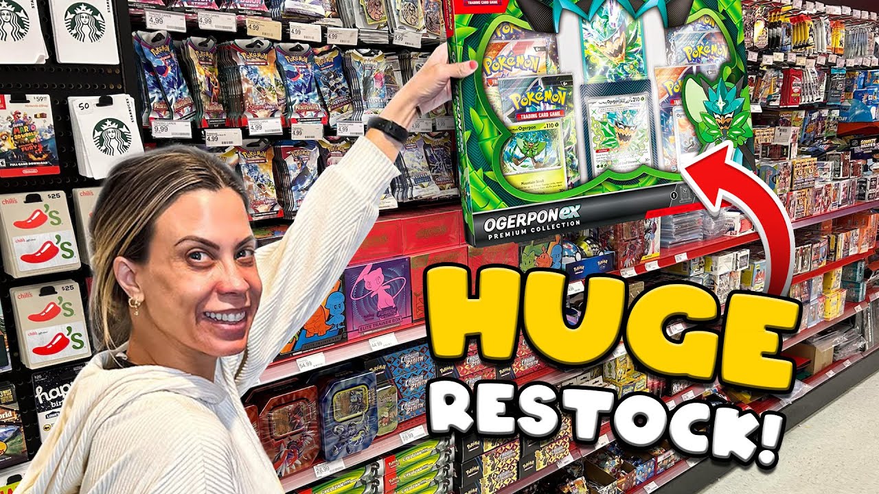 SHE BOUGHT EVERYTHING! Huge Pokemon Card Restock at Target - YouTube