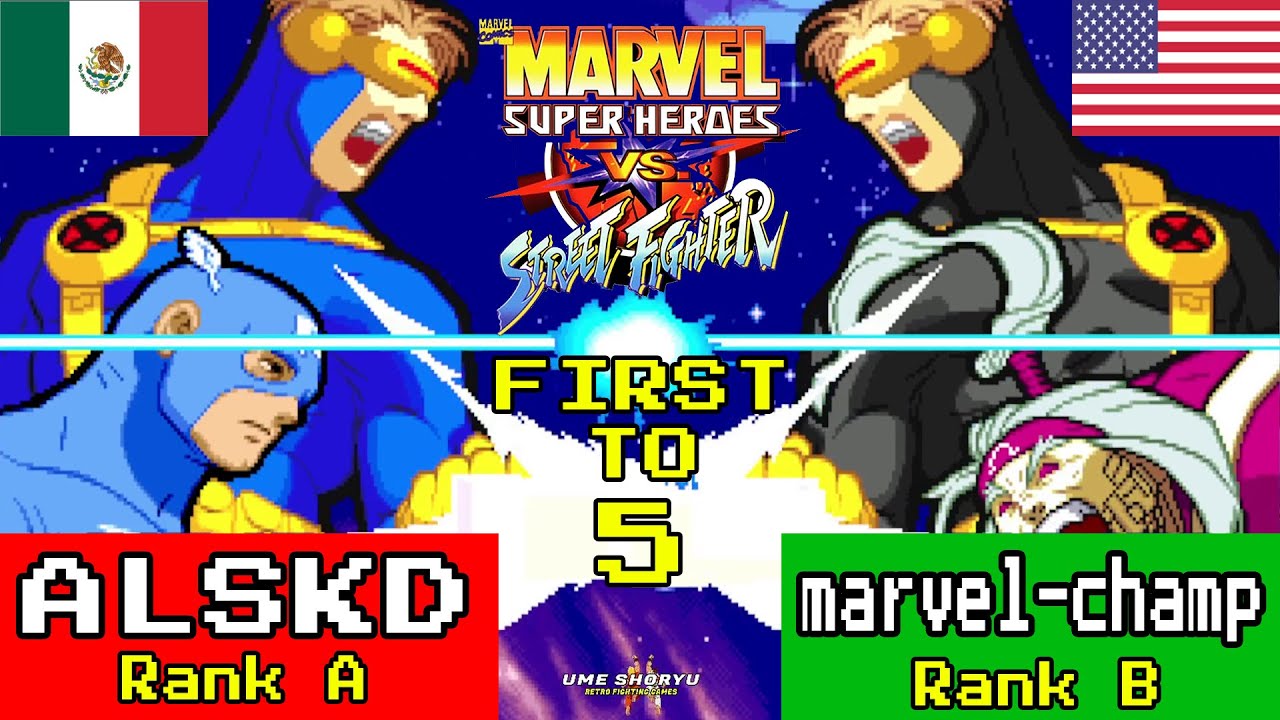 ALSKD (B) vs marvel-champ (B) | Marvel Super Heroes vs Street Fighter ...